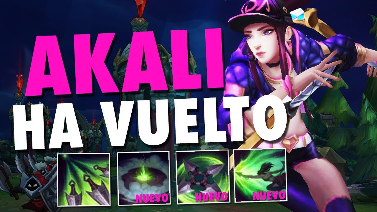 ¡CON ESTE BUFF AKALI VUELVE A SER DIOS! AKALI MID GAMEPLAY/GUIA S9 ...
