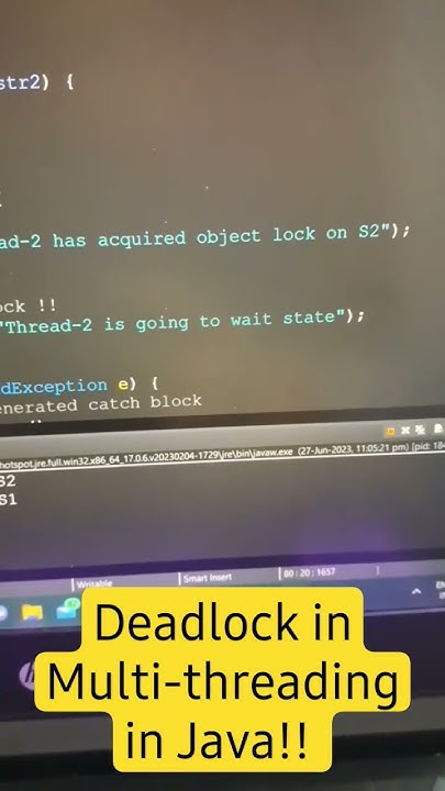 Deadlock In Multi Threading Short Ytshorts Coding Shortsfeed Java Developer Shorts