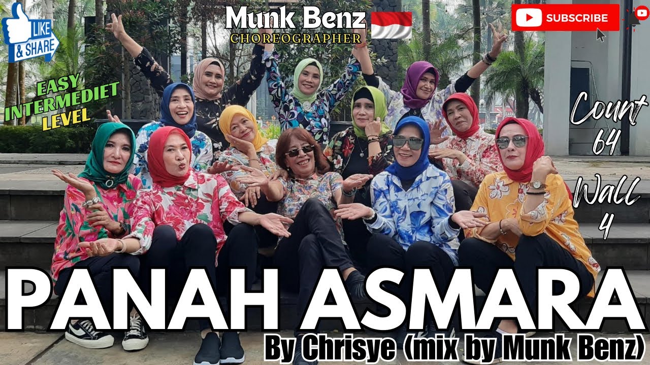 Panah Asmara - by Nilem Line Dance - YouTube