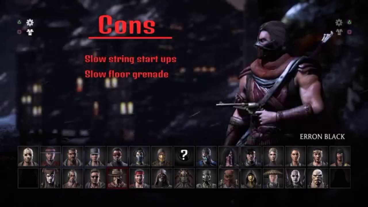 Erron Black (But he's white) | breakdown tutorial | Mortal kombat x ...