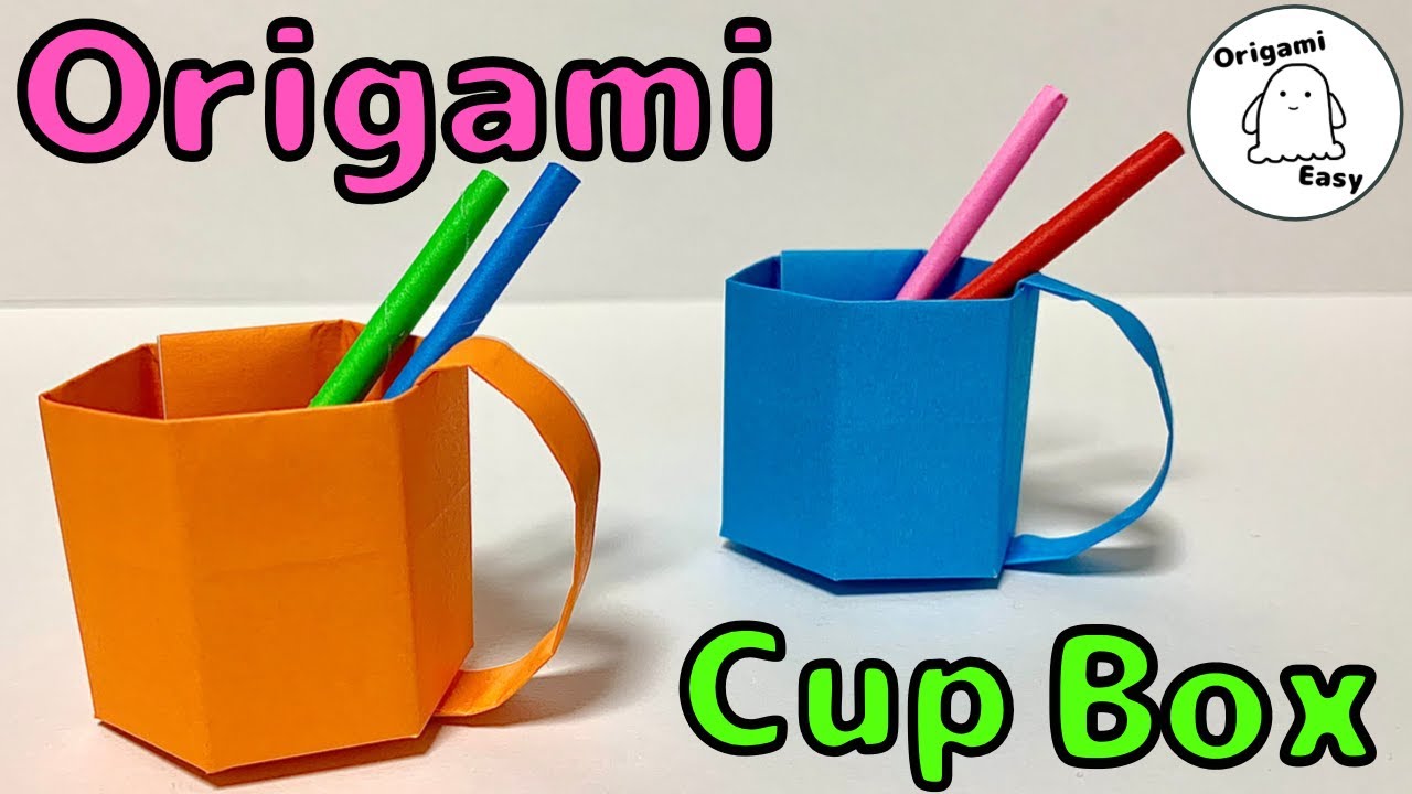 Origami Easy [Cup Box] How to make - YouTube