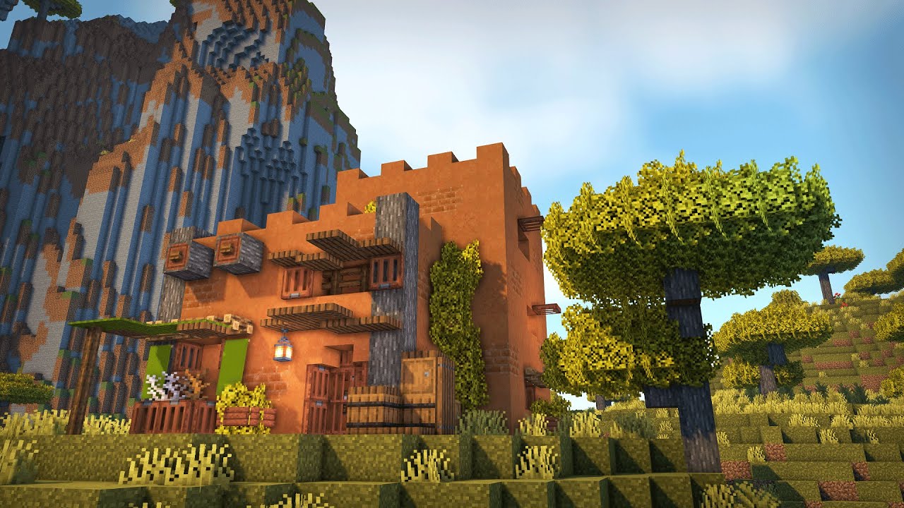 Minecraft | How to Build a Savana Starter House - YouTube