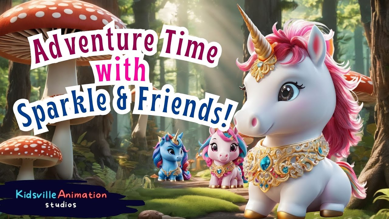 Adventure Time with Sparkle & Friends! | Story Time | English Cartoon ...