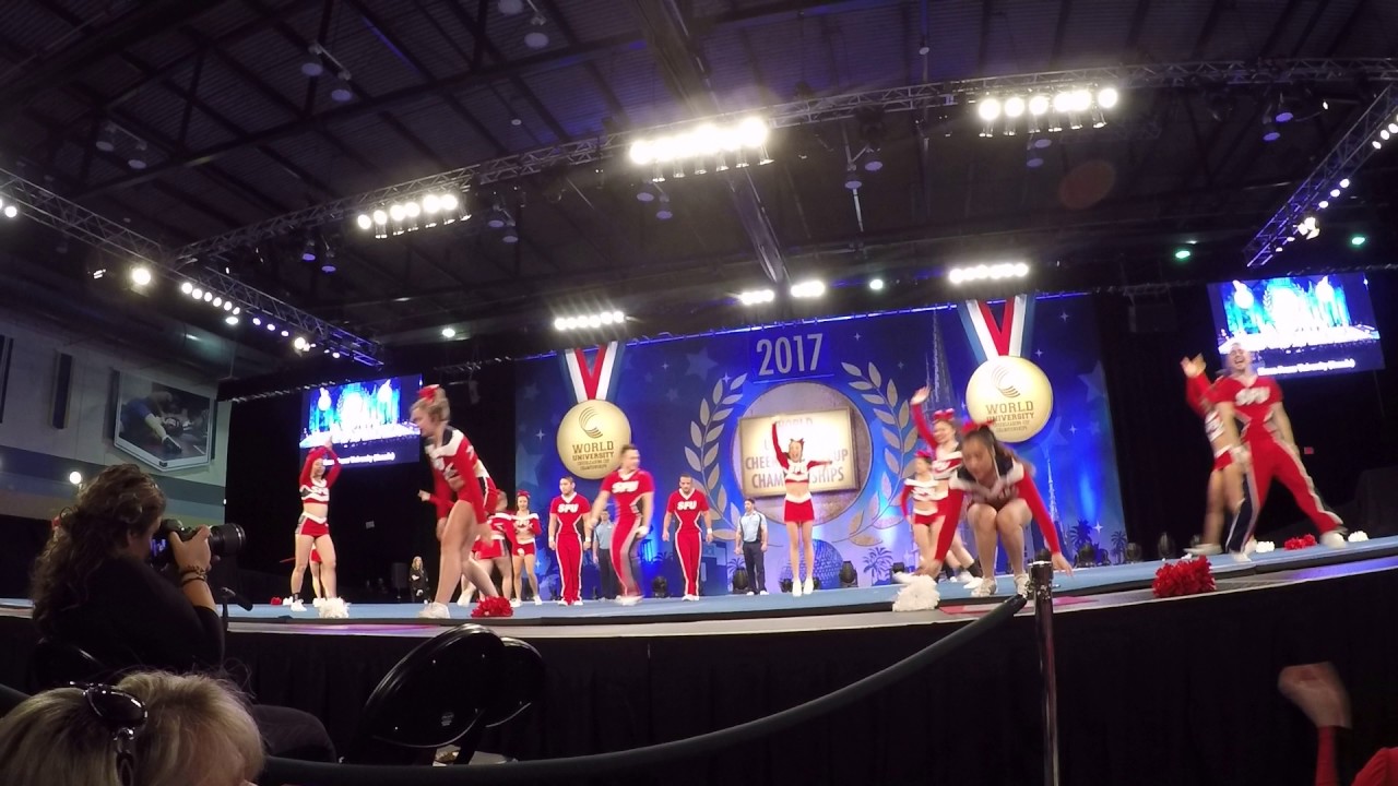 2017 World University Cheerleading Championship - SFU Red - YouTube