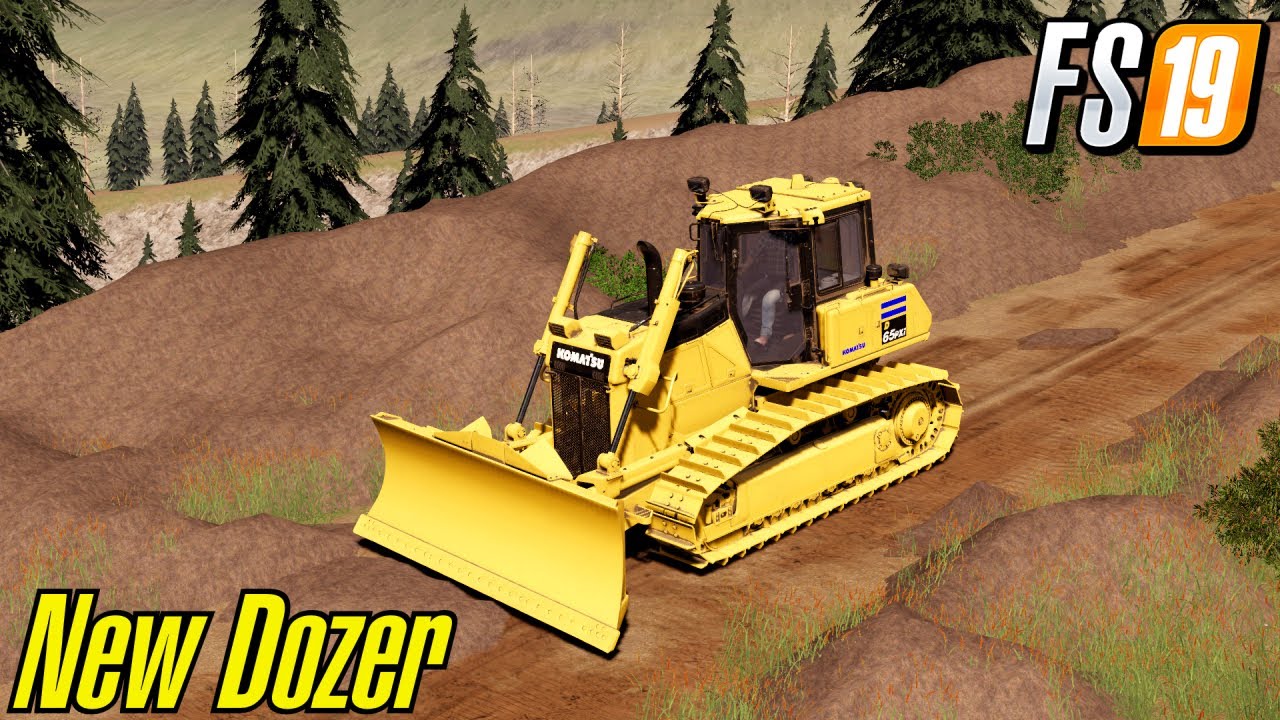 FS19 NEW KOMATSU D65 PXi-17 DOZER YUKON RIVER VALLEY MAP FARMING ...