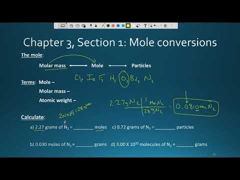 AP Chemistry Unit 3 Section 1: Mole conversions & average atomic mass ...