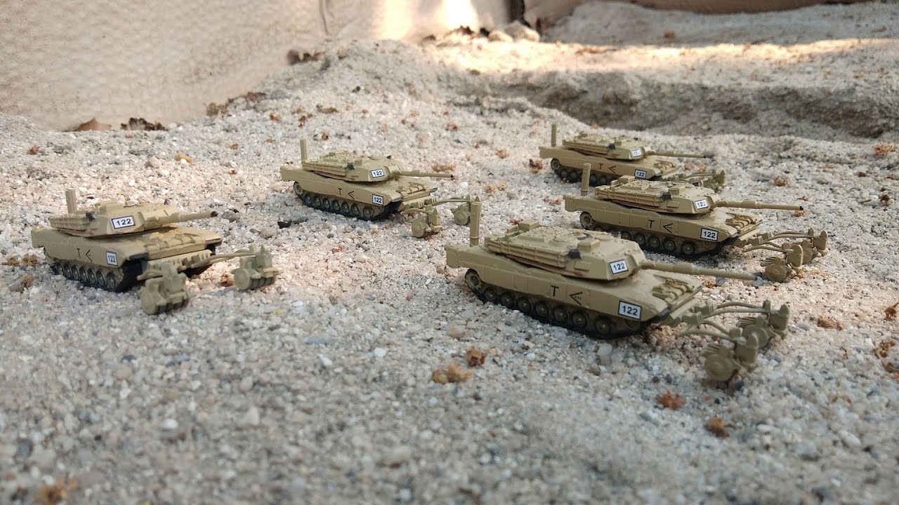 M1A1 Miniature Tank USMC Abrams tank 1/144 - YouTube