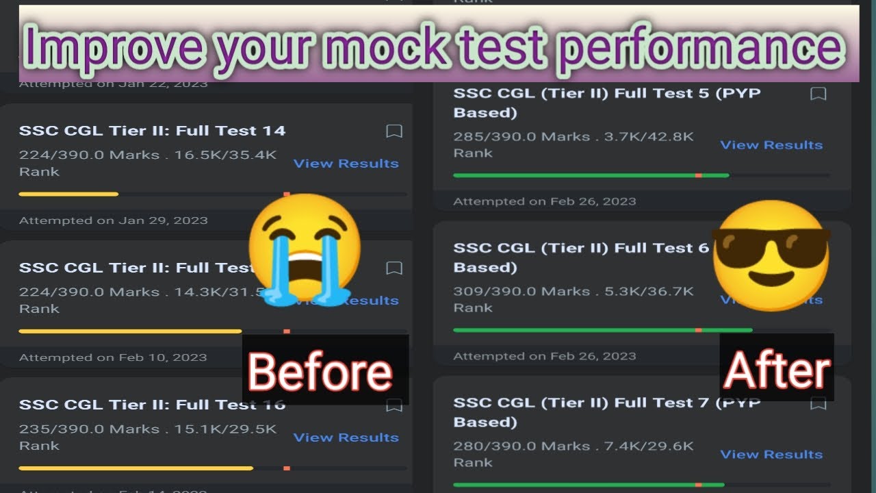 Improve Your Mock Test Score - YouTube