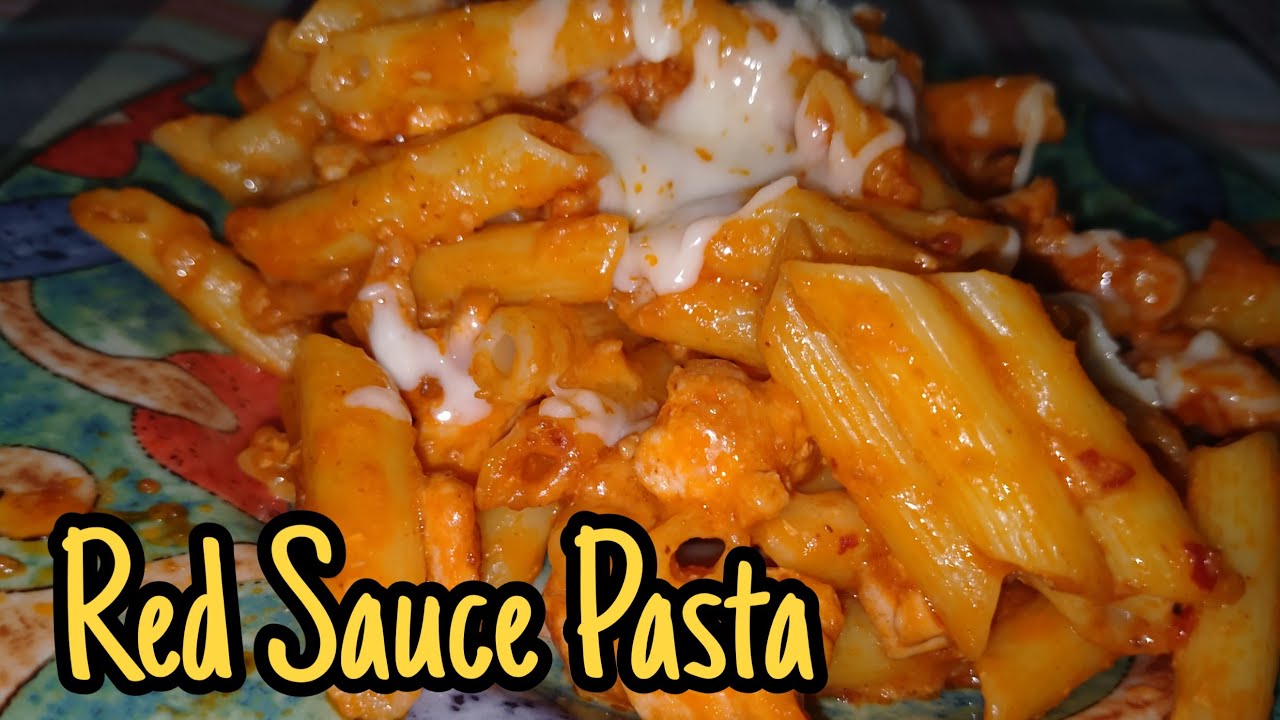 Pasta In Red Sauce | How To Make Red Sauce Pasta | Pasta In Tomato ...