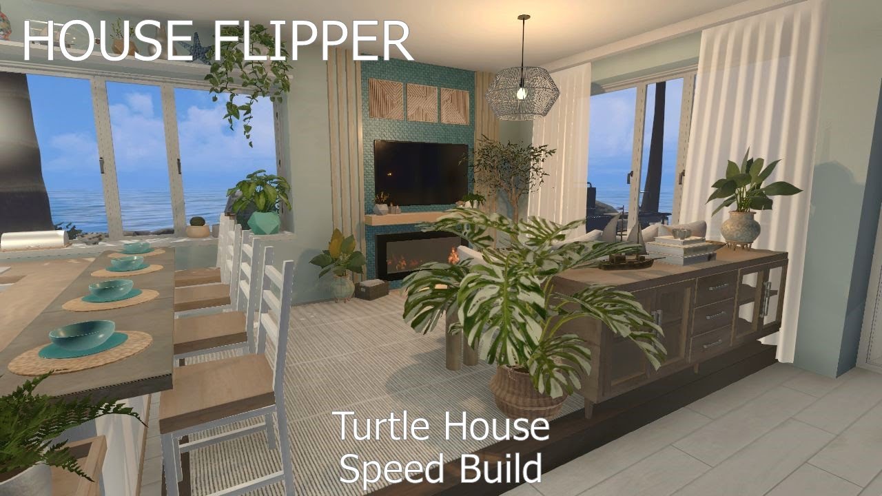 House Flipper - Turtle House (Speed Build) - YouTube