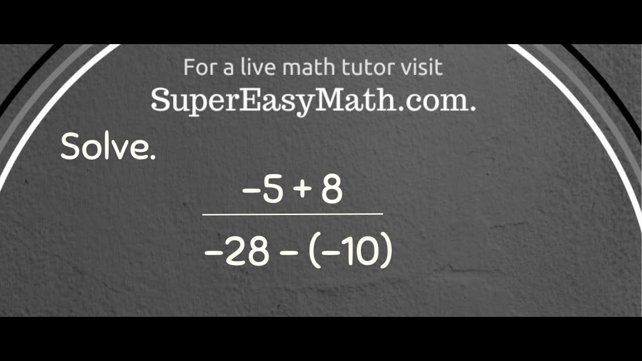 How to use order of operations problem with double negatives - YouTube