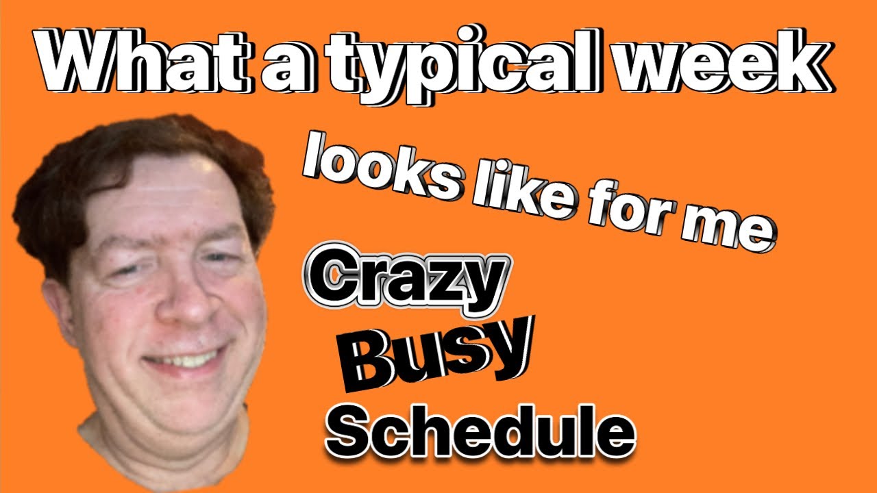 What a typical week looks like for me - YouTube