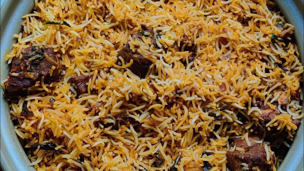 Buhari Style Mutton Biryani - YouTube