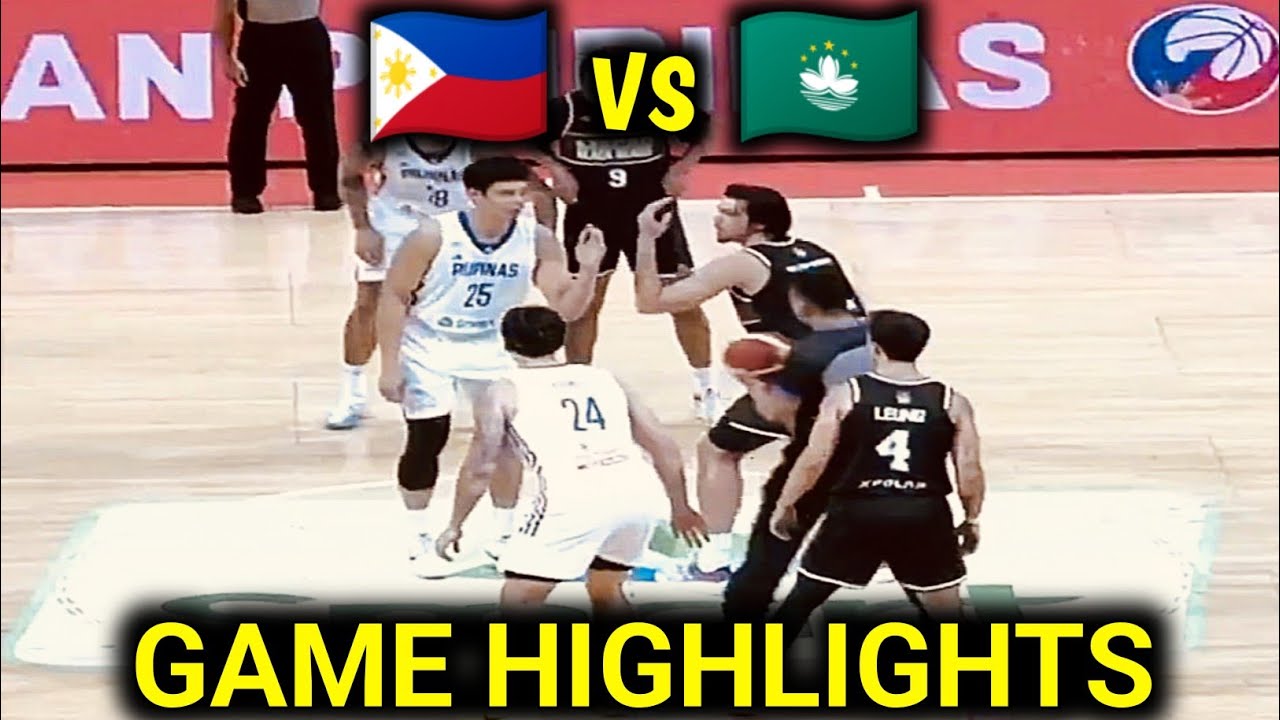 Gilas Pilipinas vs Macau Black Bears 1st Half HIGHLIGHTS | Kevin ...