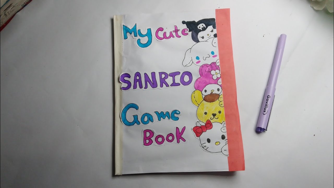 6 easy sanrio game book idea | Game book idea| SNM Art And Craft - YouTube