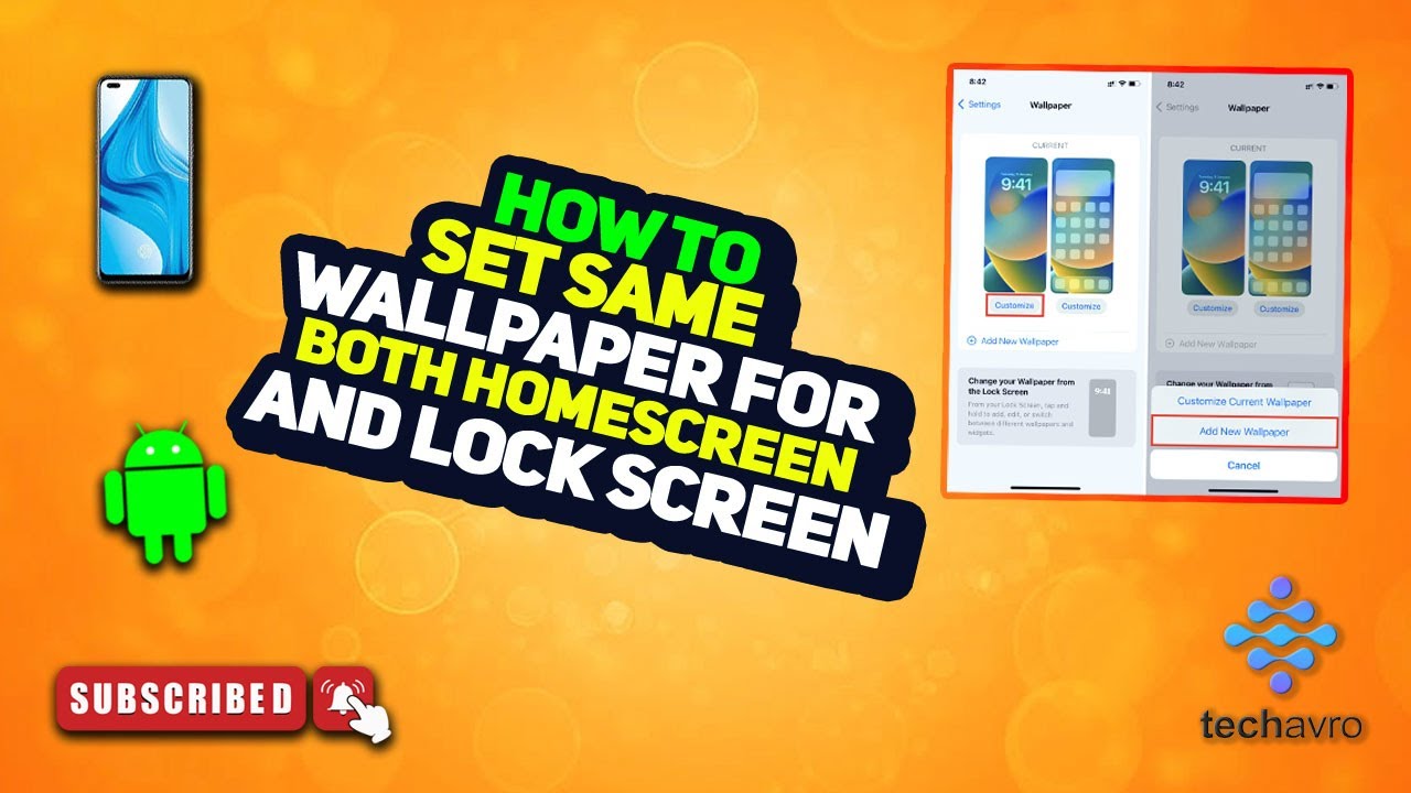 How to Set Same Wallpaper for both Home Screen and Lock Screen 2025 ...
