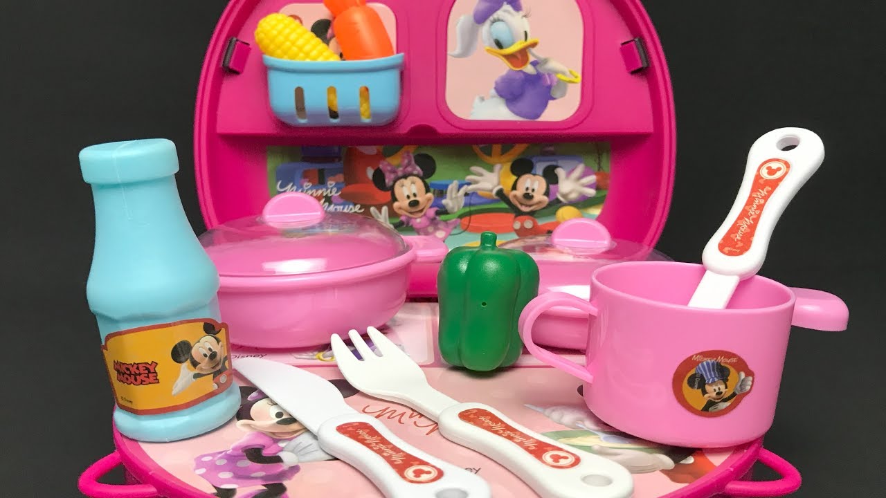 Disney Minnie Mouse Friends Kitchen Playset Satisfying with Unboxing ...