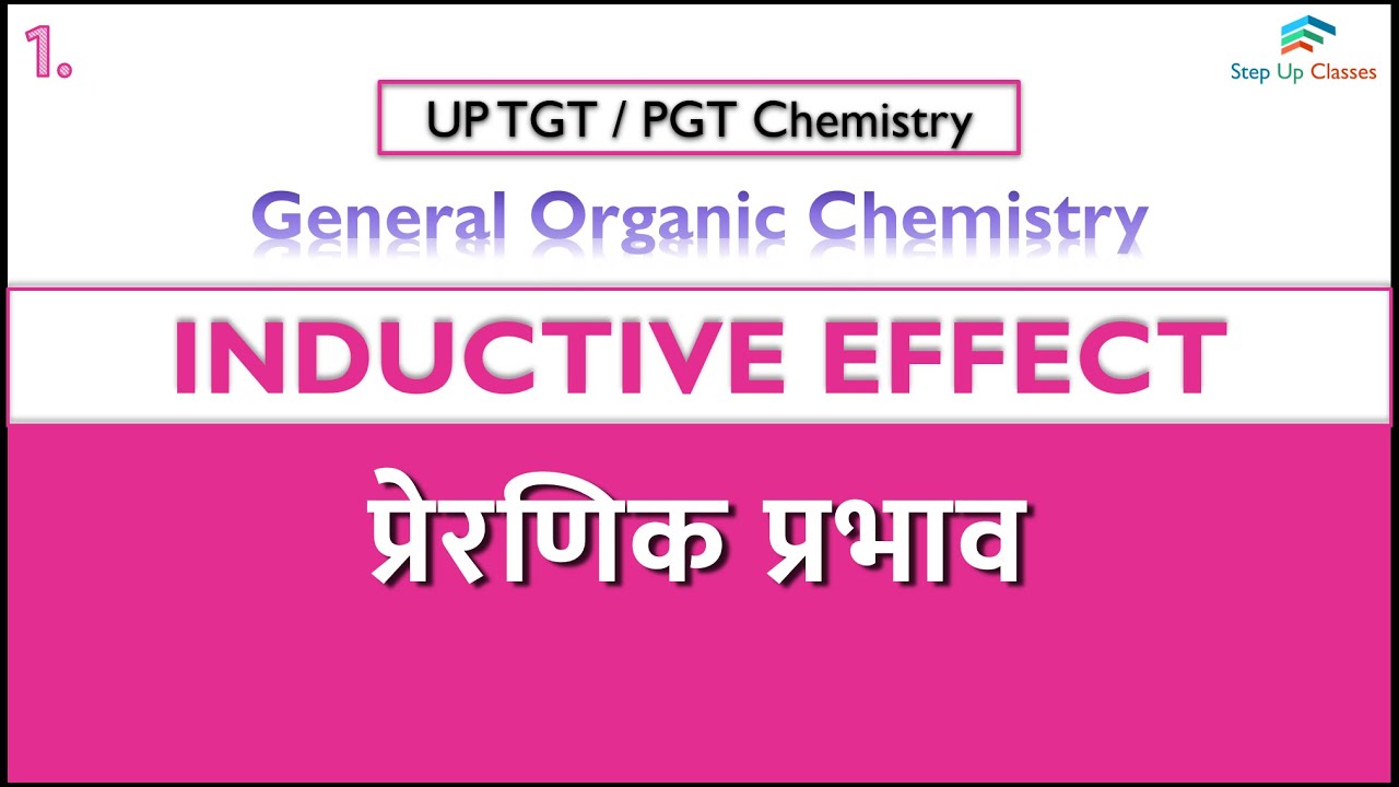 1. Inductive Effect | Electron Displacement Effects | GOC | UPTGT/PGT Chemistry - YouTube