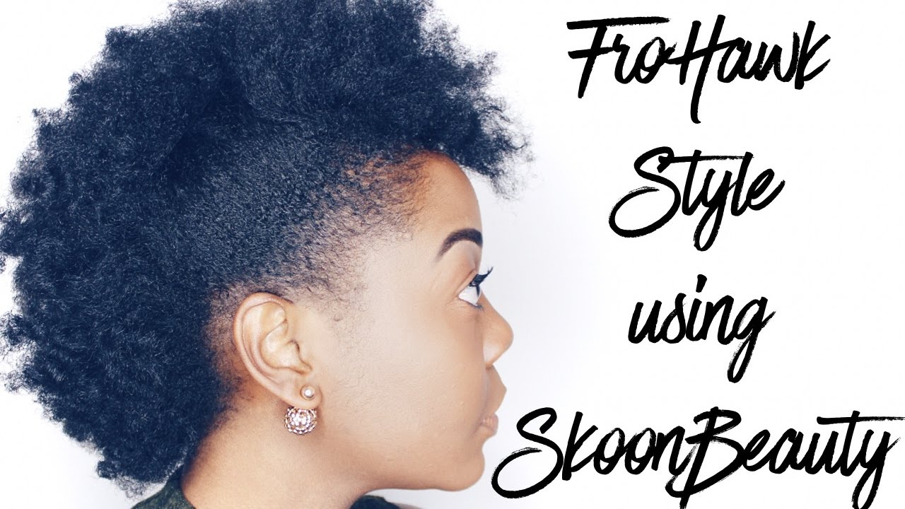Braid Out FroHawk Style for Natural Hair using Skoon Beauty Products ...