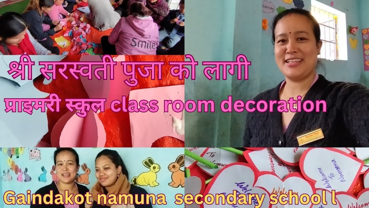गैंडाकोट नमुना बोर्डिङ स्कुलमा श्री पंचमीको लागि ma'am miss haruko ...