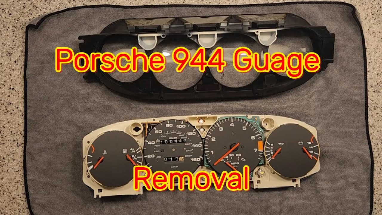 Porsche 944 Instrument Cluster Removal / Odometer Repair - YouTube