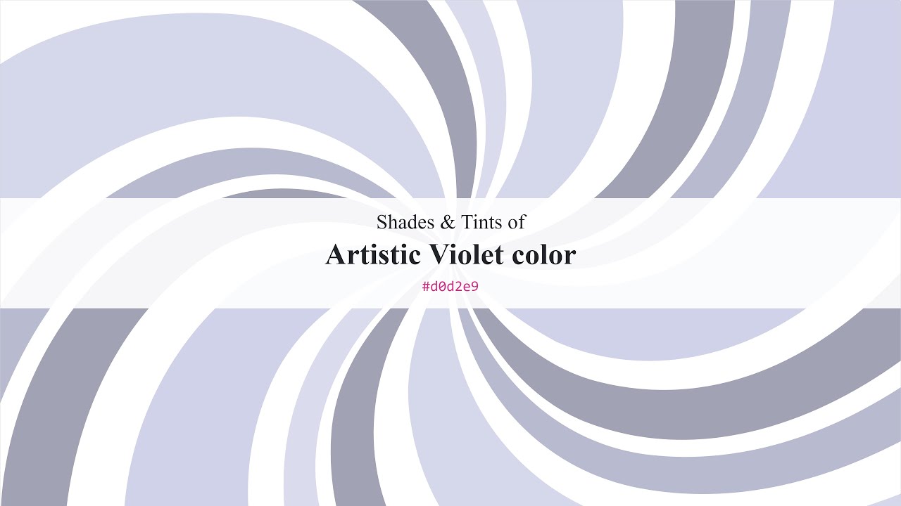 Shades & Tints of Artistic Violet color #d0d2e9 A Cool Blue color # ...