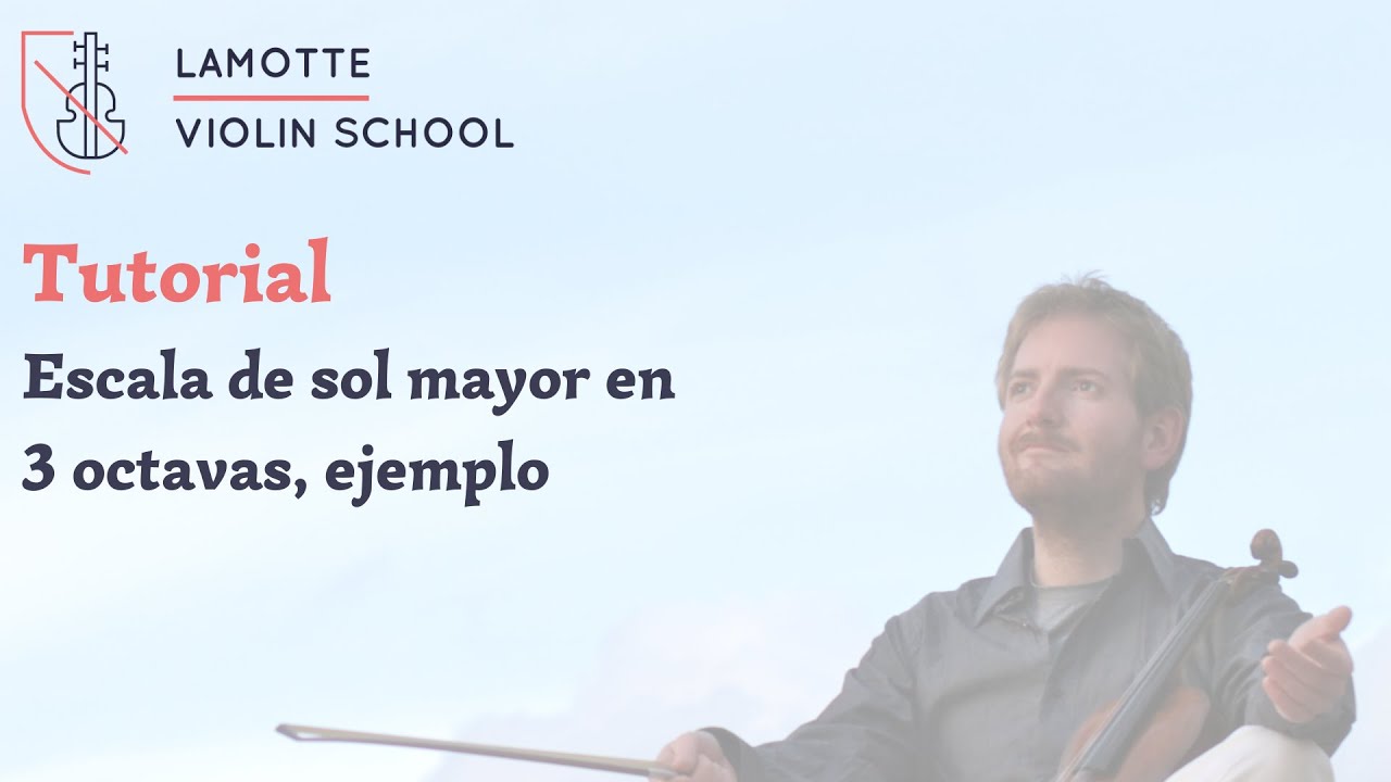 Tutorial LVS - Escala de sol mayor en 3 octavas, ejemplo - YouTube