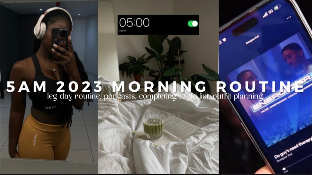 Waking Up 5am To See How Productive I Can Get Leg Day Routine Gym