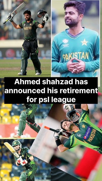 Ahmed shahzad has announced his retirement from psl due to not pick in psl9 draft#psl9# ...