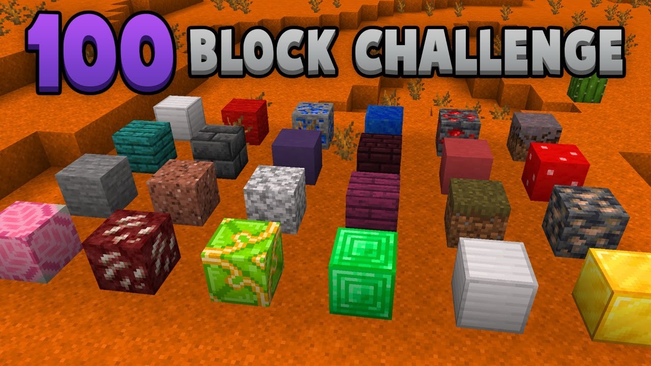 How Fast Can I Get 100 Different Minecraft Blocks? (Random Seed) - YouTube