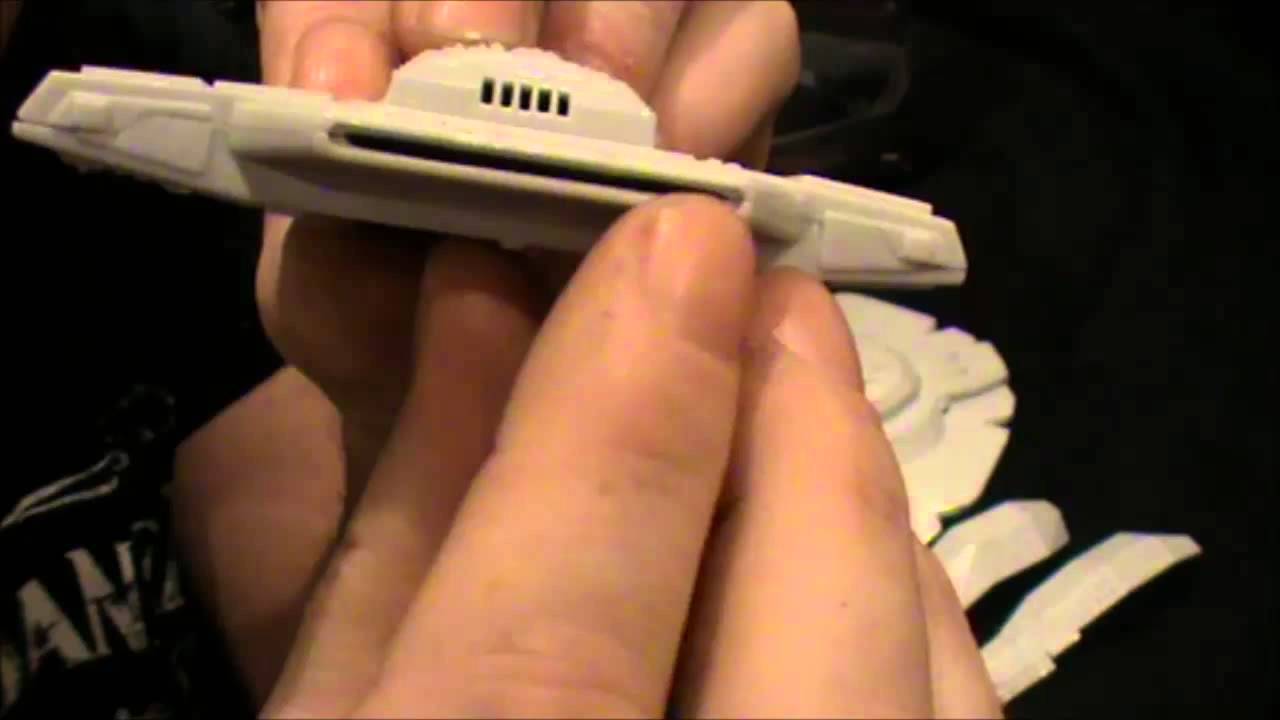 AMT/ERTL Cardassian Galor Class Cruiser Buildup Part 3 - YouTube