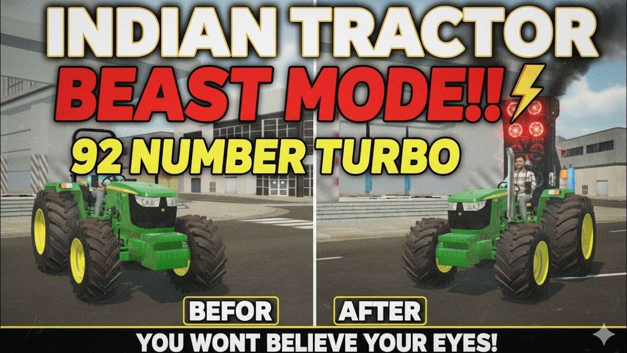 New Tractor Modified Into a BEAST! (92 Number Turbo INSANE) 🚜🔥: INDIAN ...