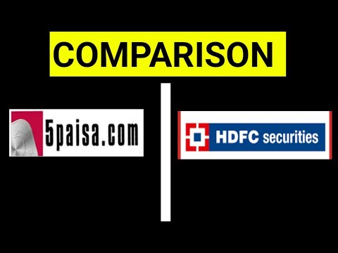 Hdfc securities VS 5paisa Comparison 2024 |5paisa vs Hdfc securities brokerage charges - YouTube