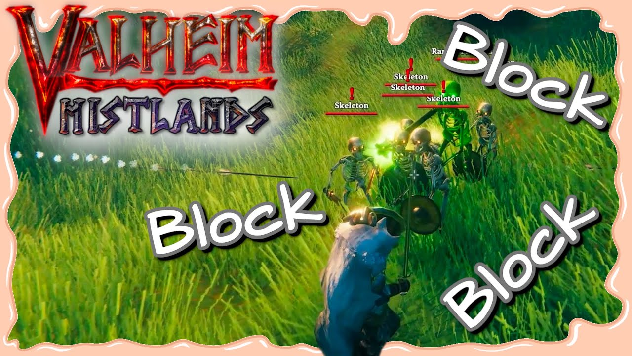 🍑Skeleton Suprise for Block Skill 👍💀/ Valheim gameplay early access ep ...