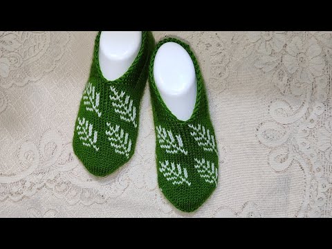 Beş şiş  yapraklı patik modeli 🌿🌿