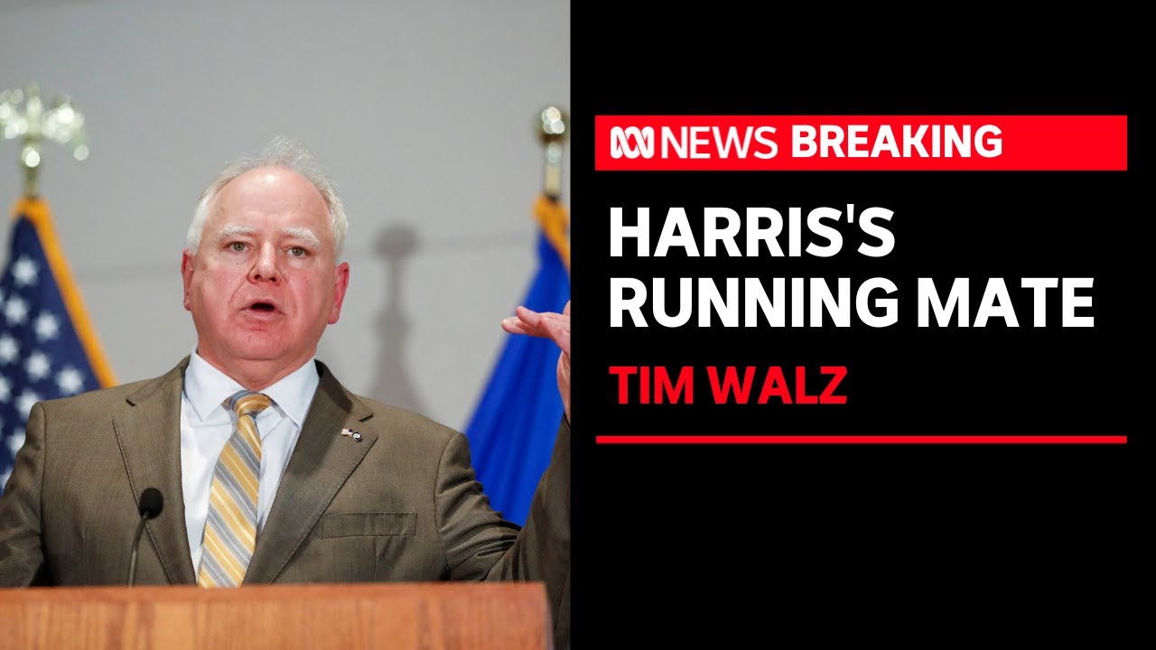 Kamala Harris names Tim Walz as VP running mate | ABC News - YouTube