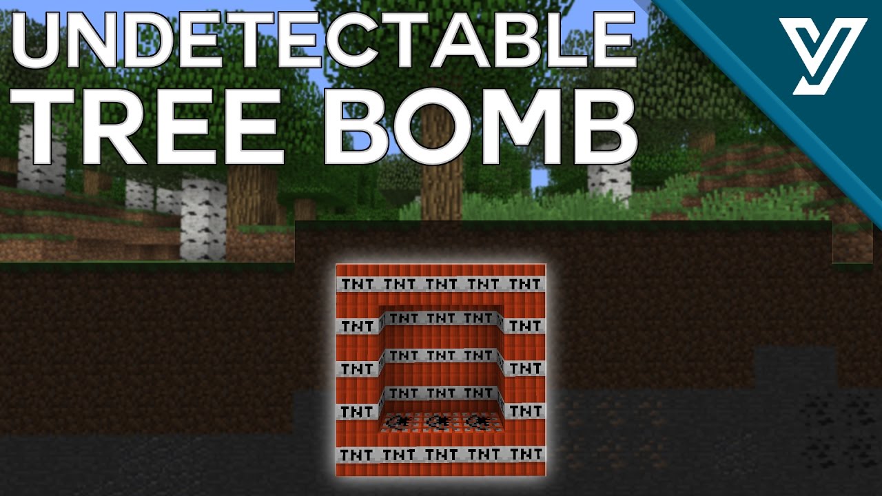 [TUTORIAL] UNDETECTABLE Tree Bomb in Minecraft! ( 1.11 / 1.12 ) - YouTube