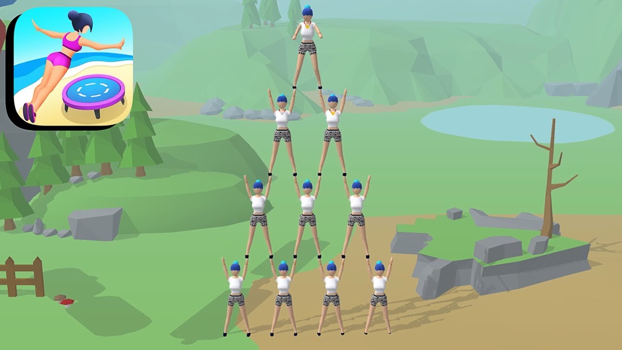 Flip Jump Stack - All Levels Gameplay Android,ios (Levels 41-44) - YouTube