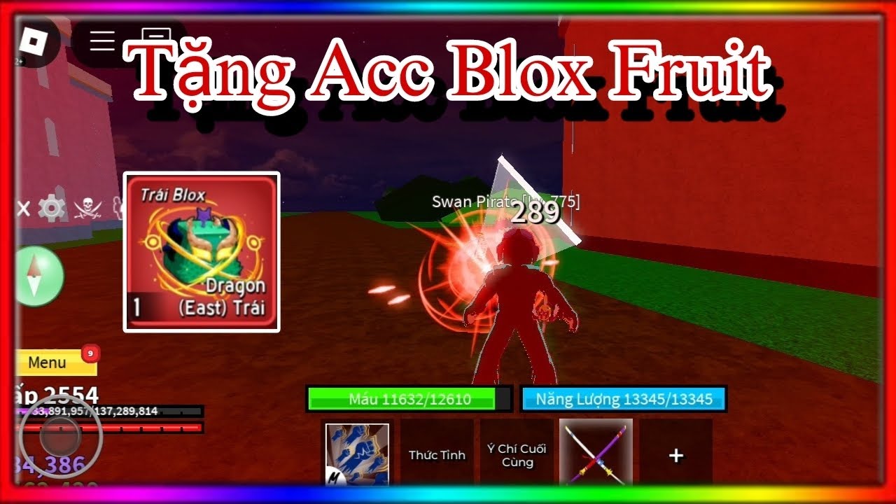 [ Blox Fruit ] - Tặng Acc Blox Fruit vip - YouTube