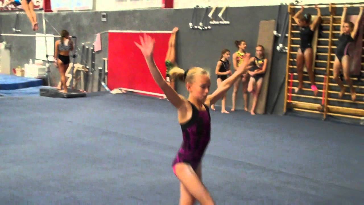 Abby Beaver 11 Year old Buckeye Gymnastics Olympic Tour Nov 4th - YouTube