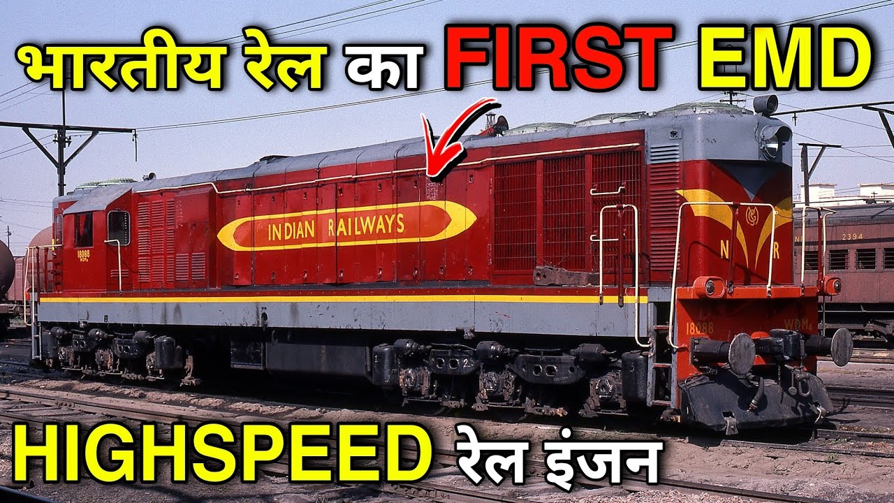 WDM4🇮🇳India's First Highspeed EMD locomotive🔥Fastest EMD Locomotive of ...