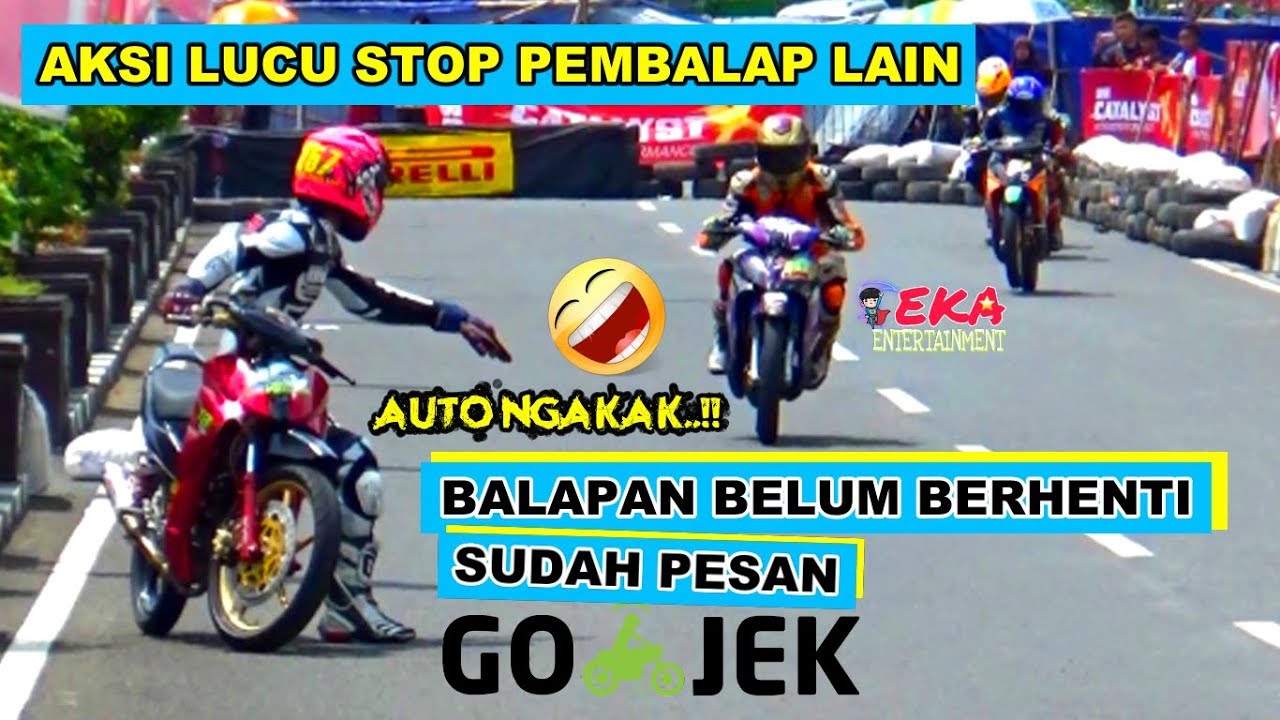 RoadRace LUCU ! Race belum BERHENTI sudah Minta di STEP pembalap lain ...