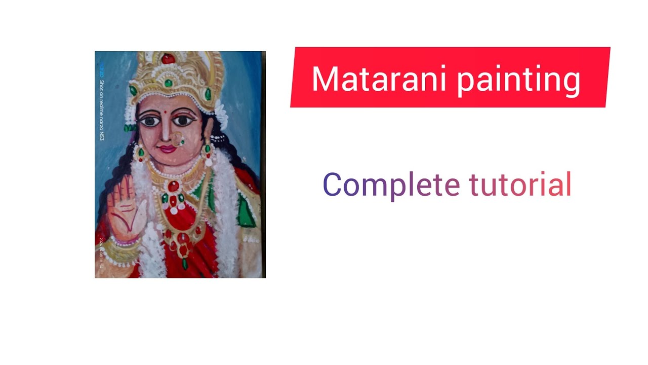 beautiful Mata Rani painting part 2 l ma Durga drawing step by step ...