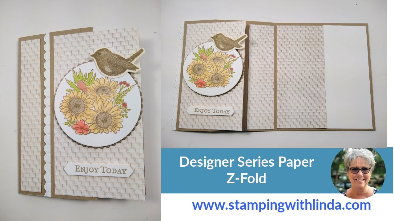 Designer Series Paper Z Fold - YouTube