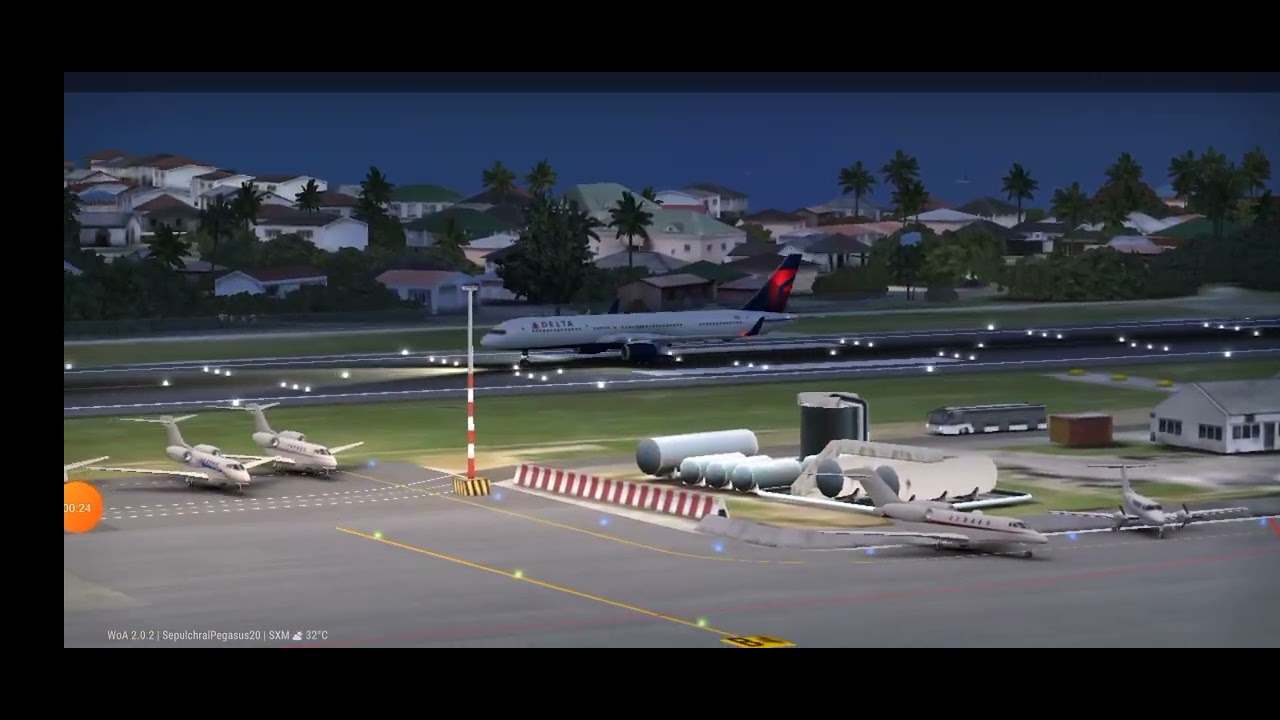 World of airports 757 Takeoff at SXM - YouTube