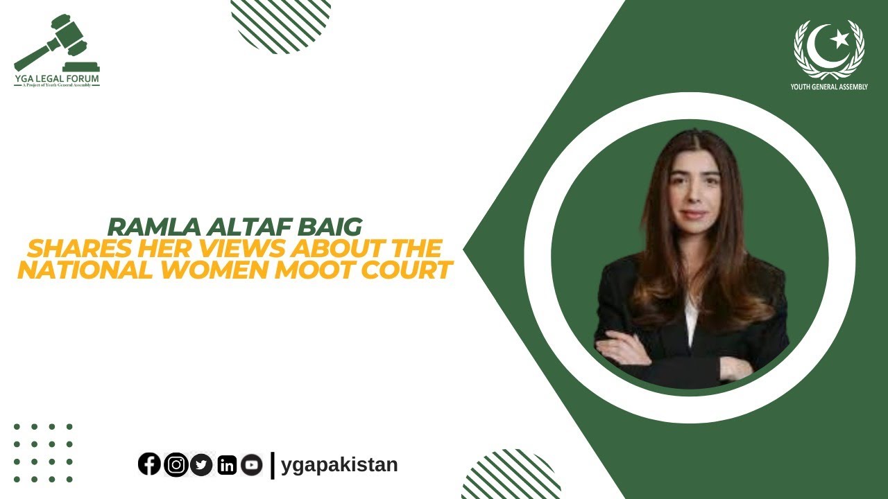 Ramla Altaf Baig shares her views about National Women Moot Court - YouTube