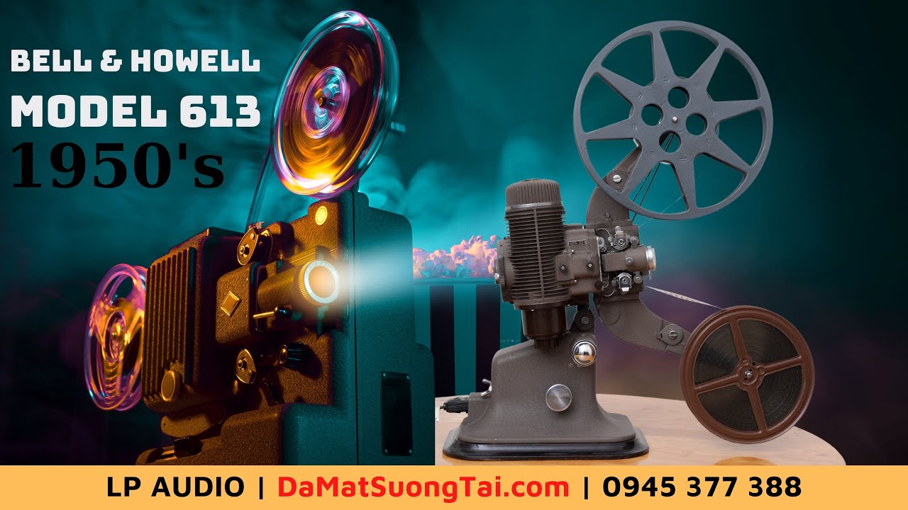 giá 14tr Máy chiếu phim Vương Quốc Anh năm 1950's BELL & HOWELL model ...