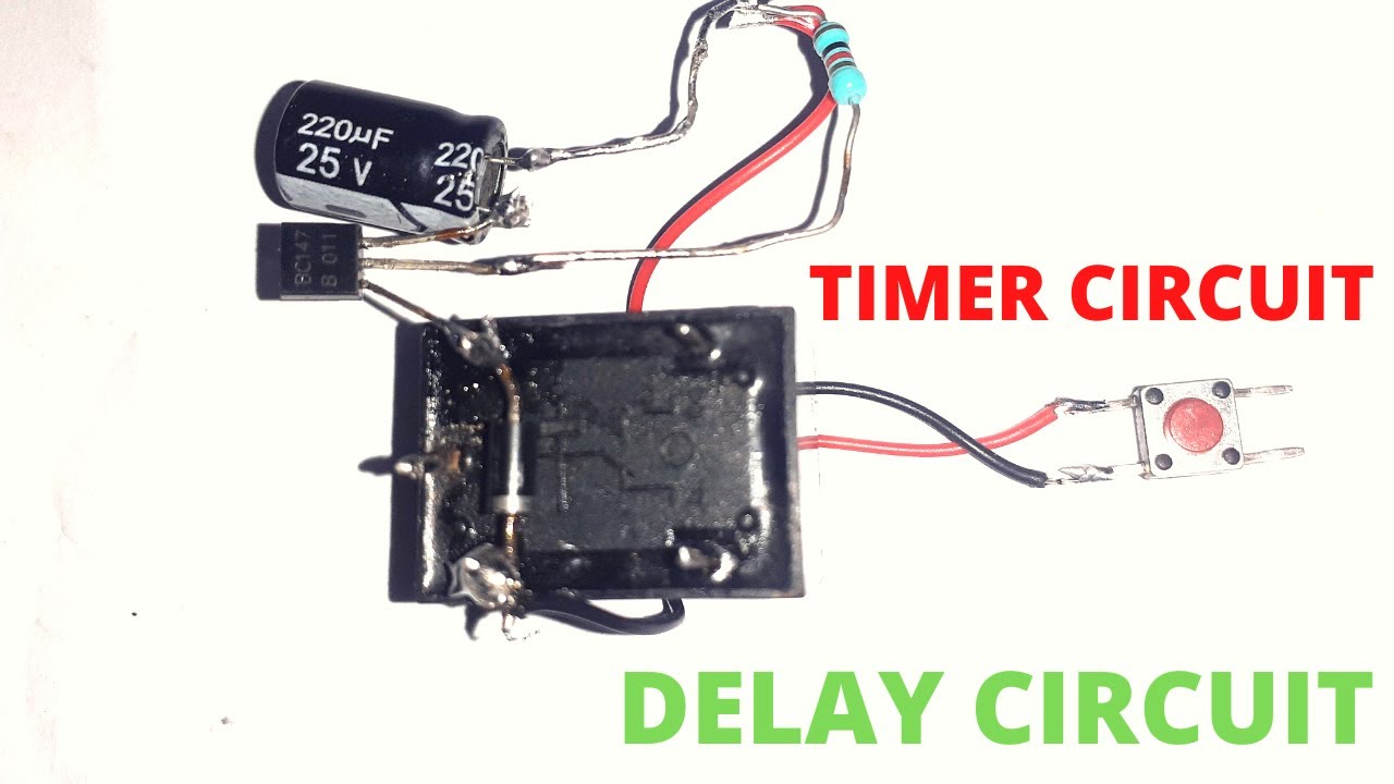 Soft-start Delay Timer Circuit Using Relay | soft-start timer circuit ...