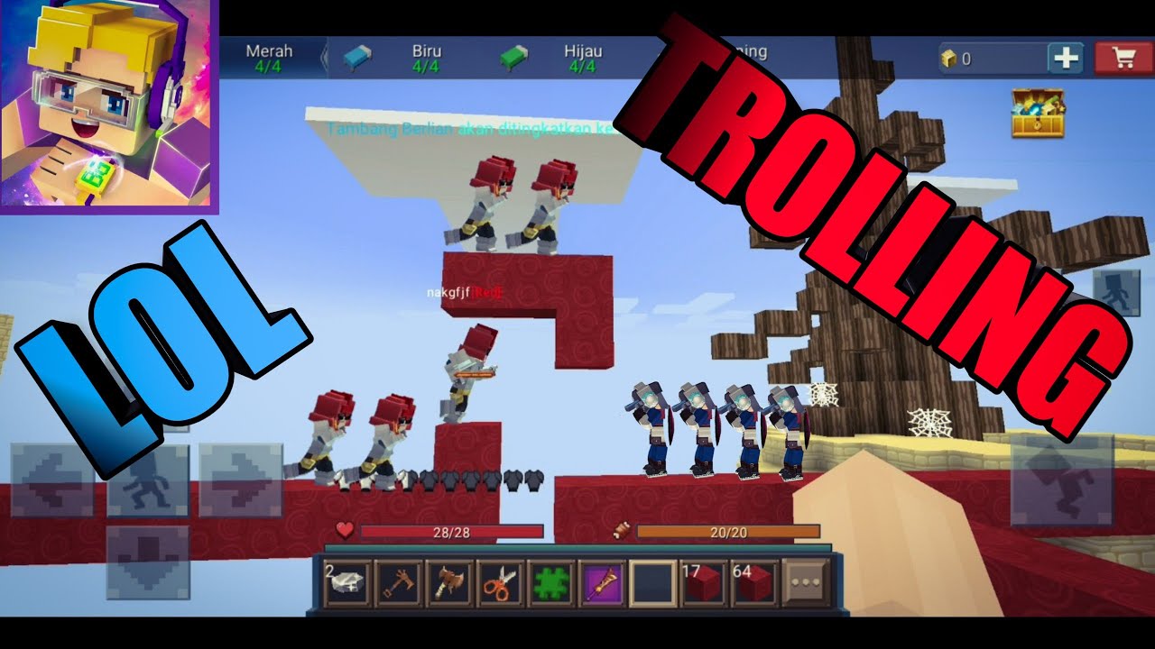 [Blockman Go Trolling funny meme] - YouTube