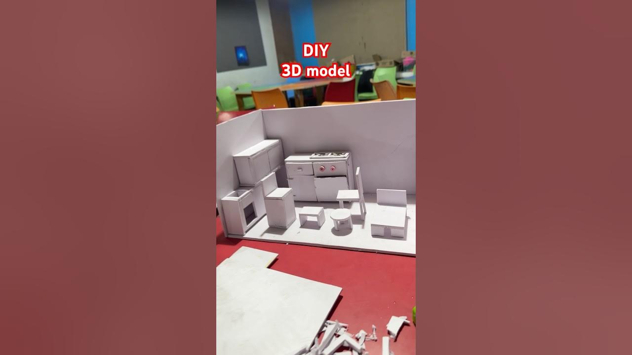 Diy 3d model | foam board model | miniature house model @artistsavadesh ...